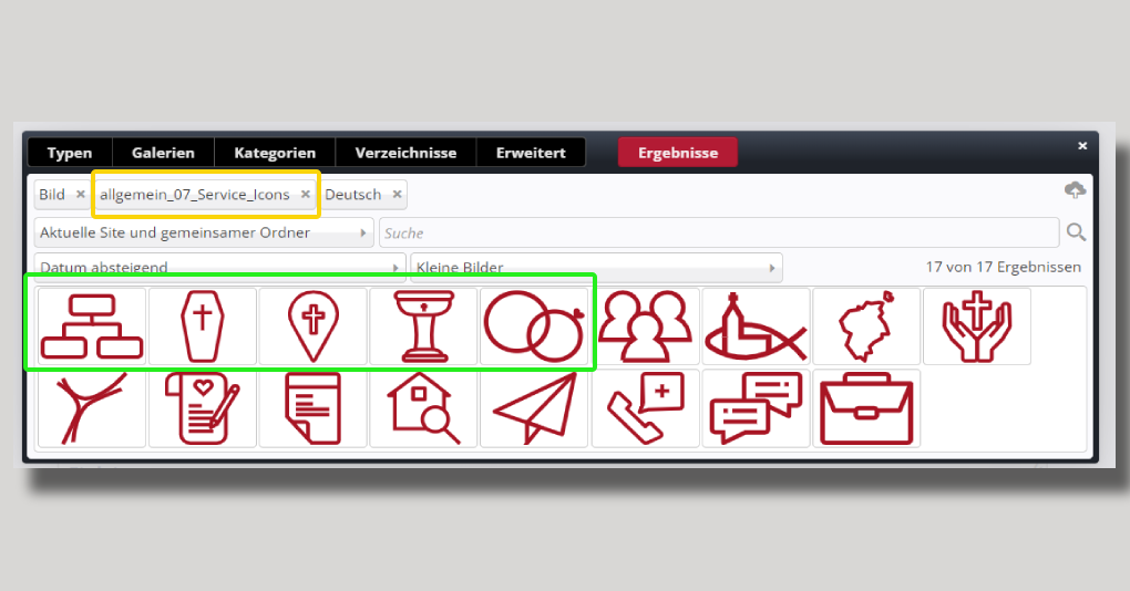 Neue Service-Icons | OpenCms-Support